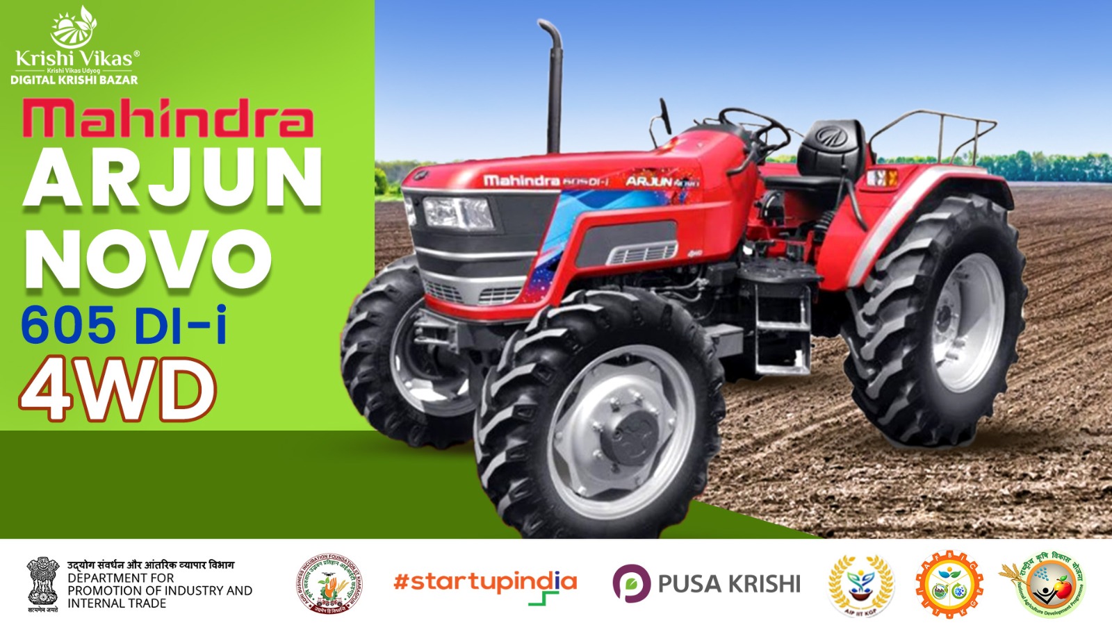 Mahindra ARJUN NOVO 605 DI-i 4WD: Full Specifications and Features ...